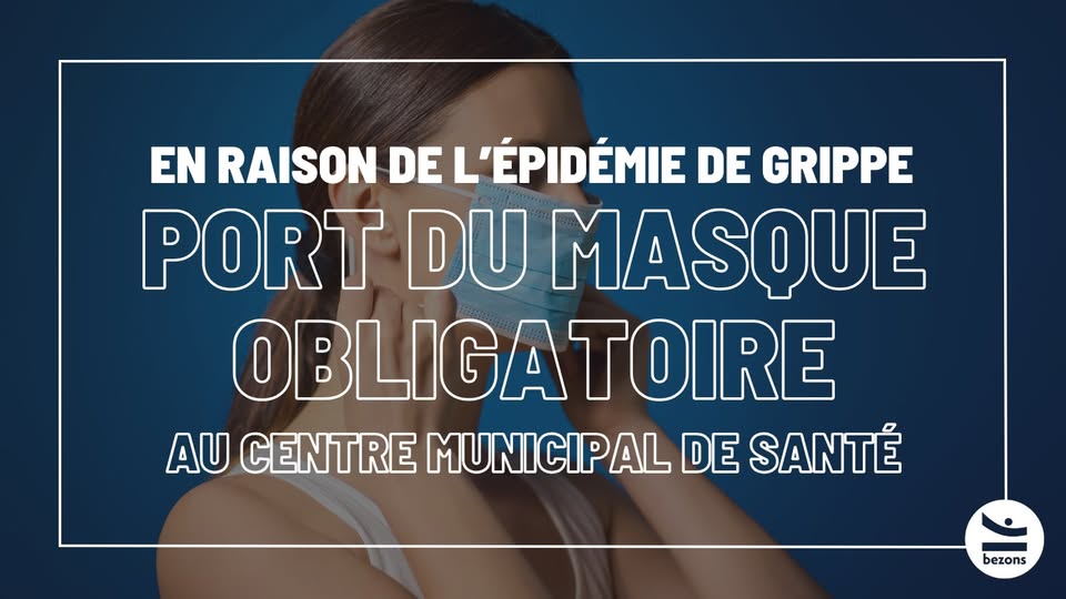 Port du masque obligatoire au CMS – Ville de Bezons